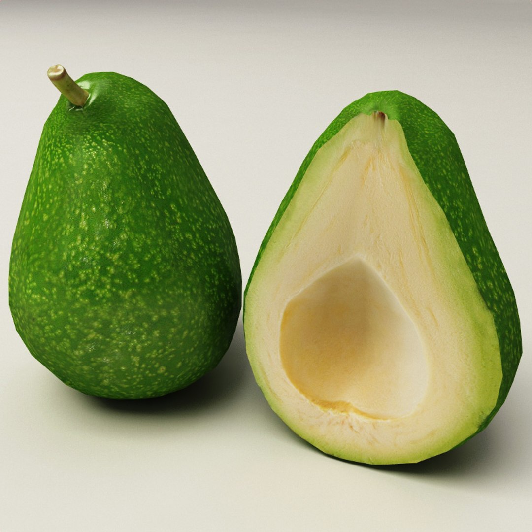 3d Model Avocado Modelled