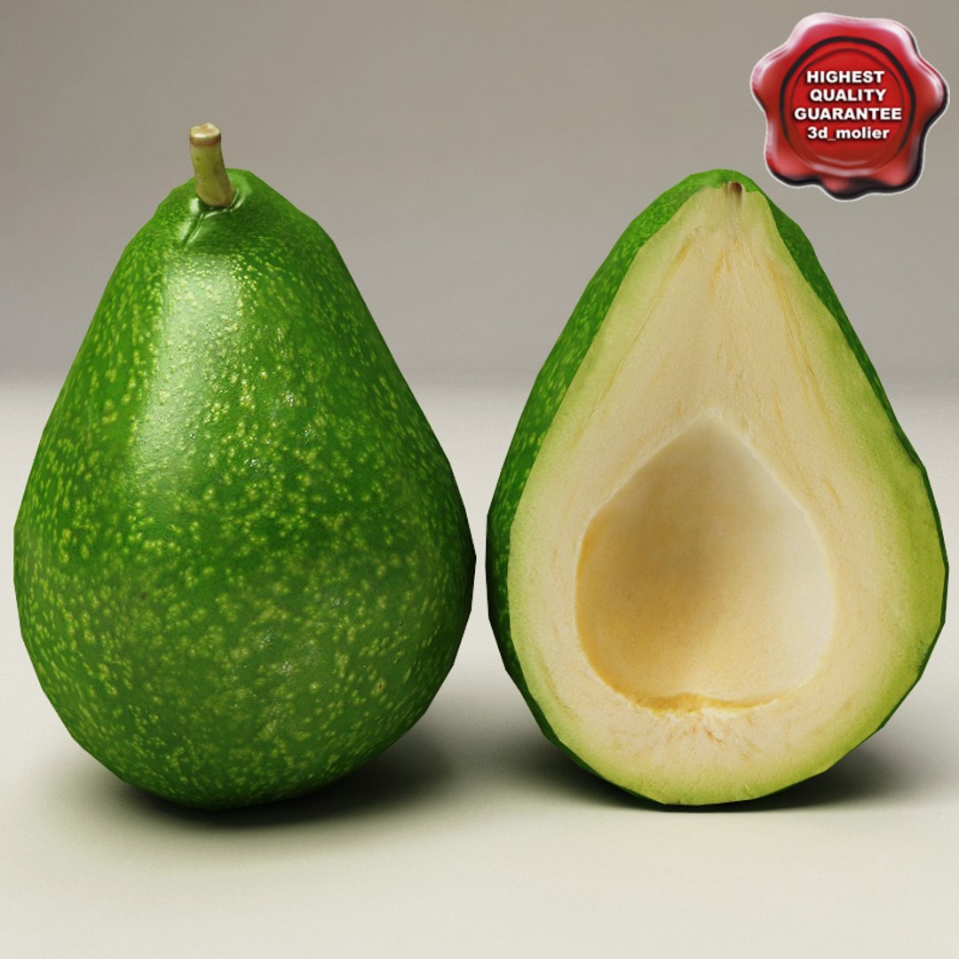 3d Model Avocado Modelled
