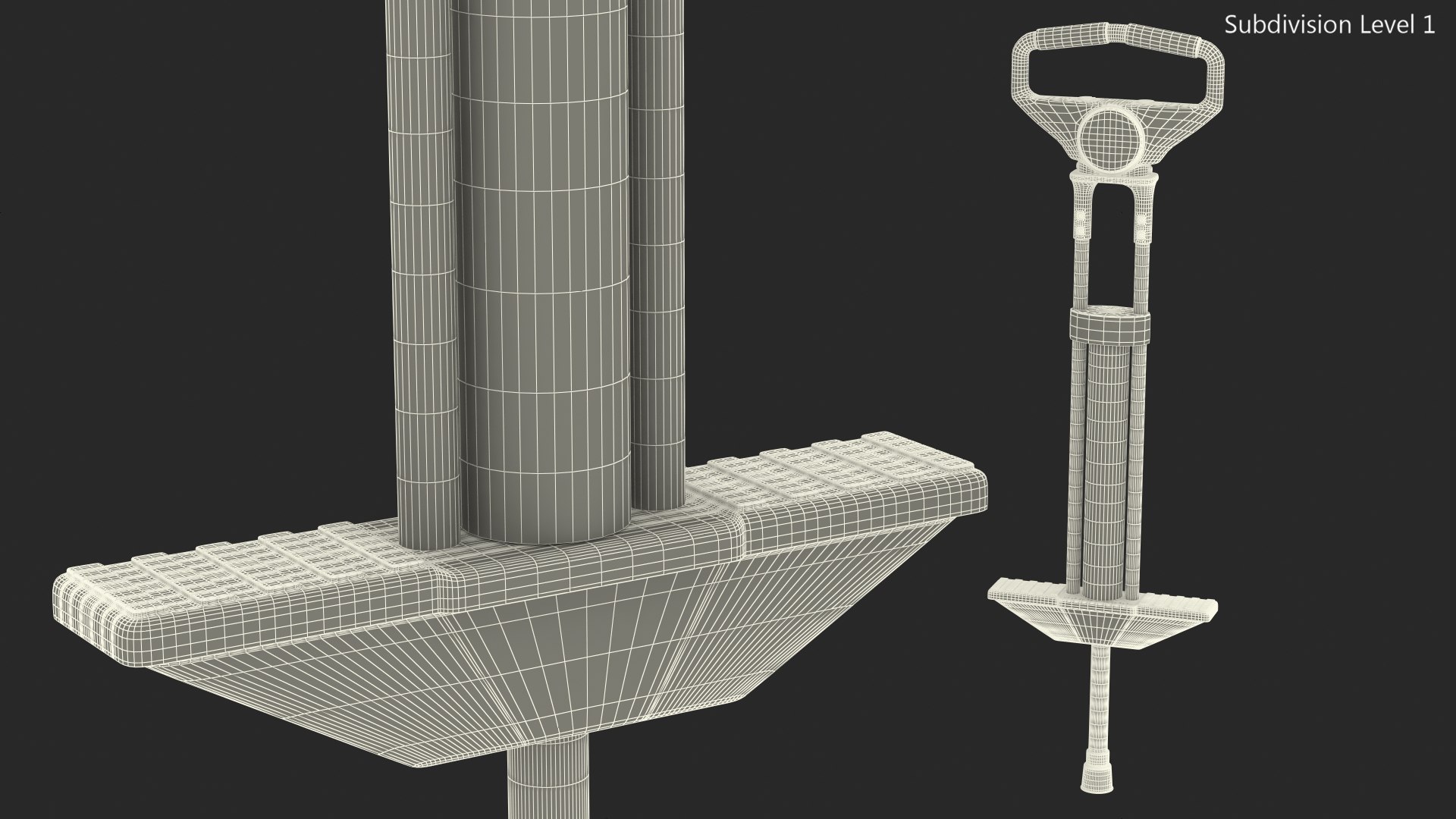 3D Pogo Stick Spring Powered For Kids - TurboSquid 1777288