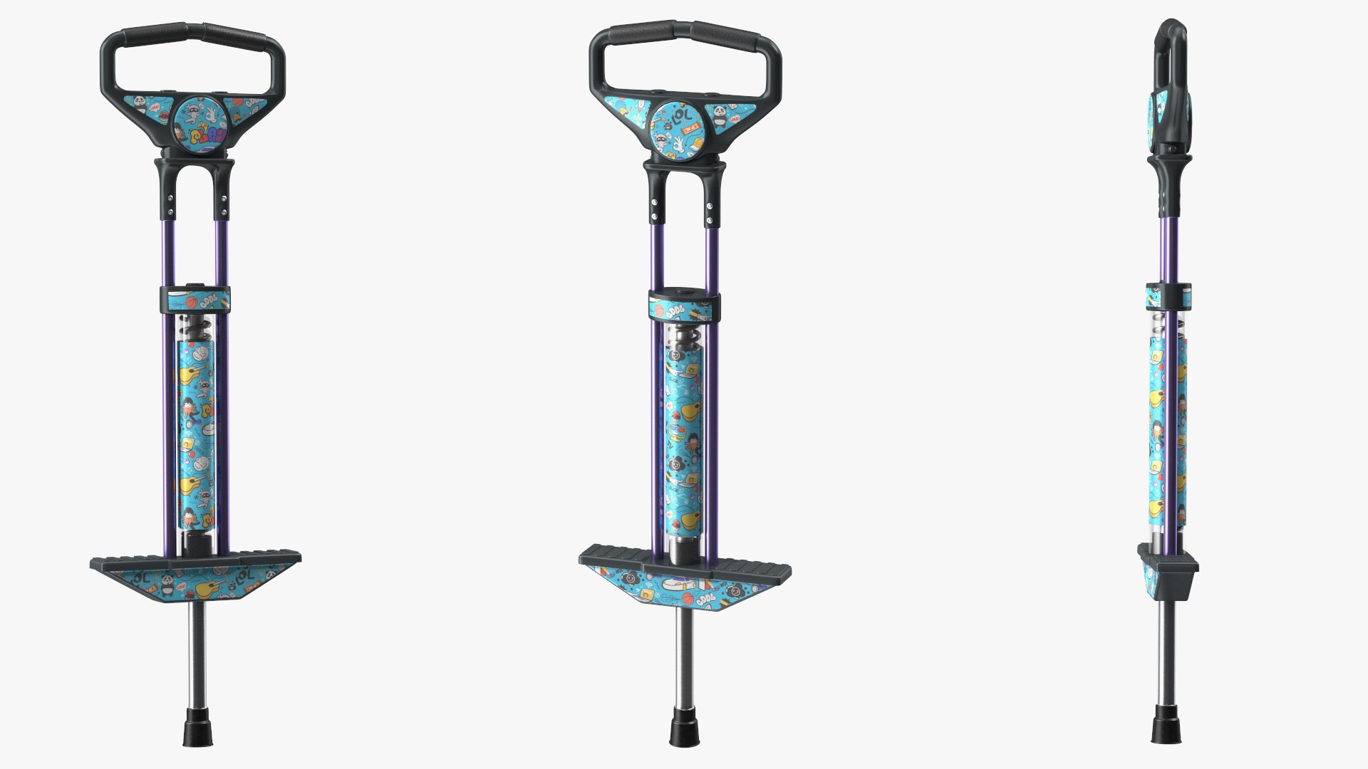 3D Pogo Stick Spring Powered For Kids - TurboSquid 1777288