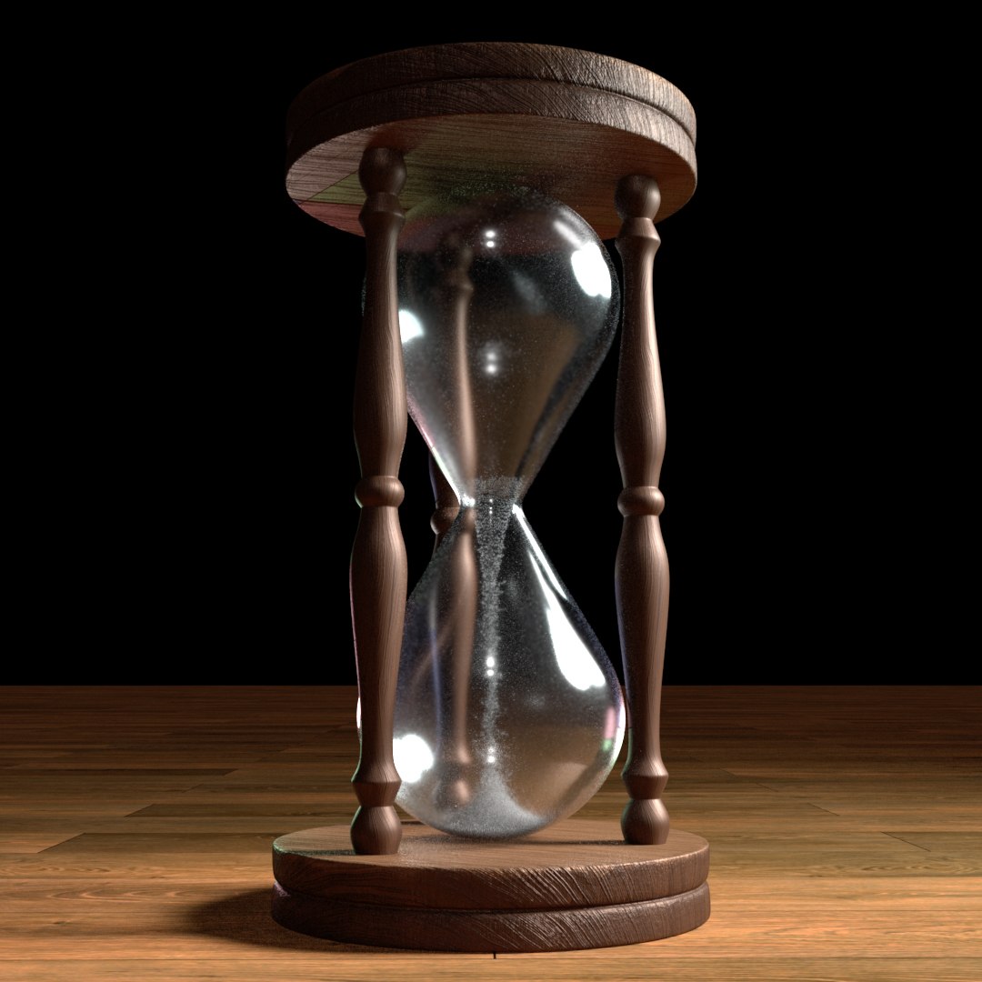 sandclock sand 3d obj