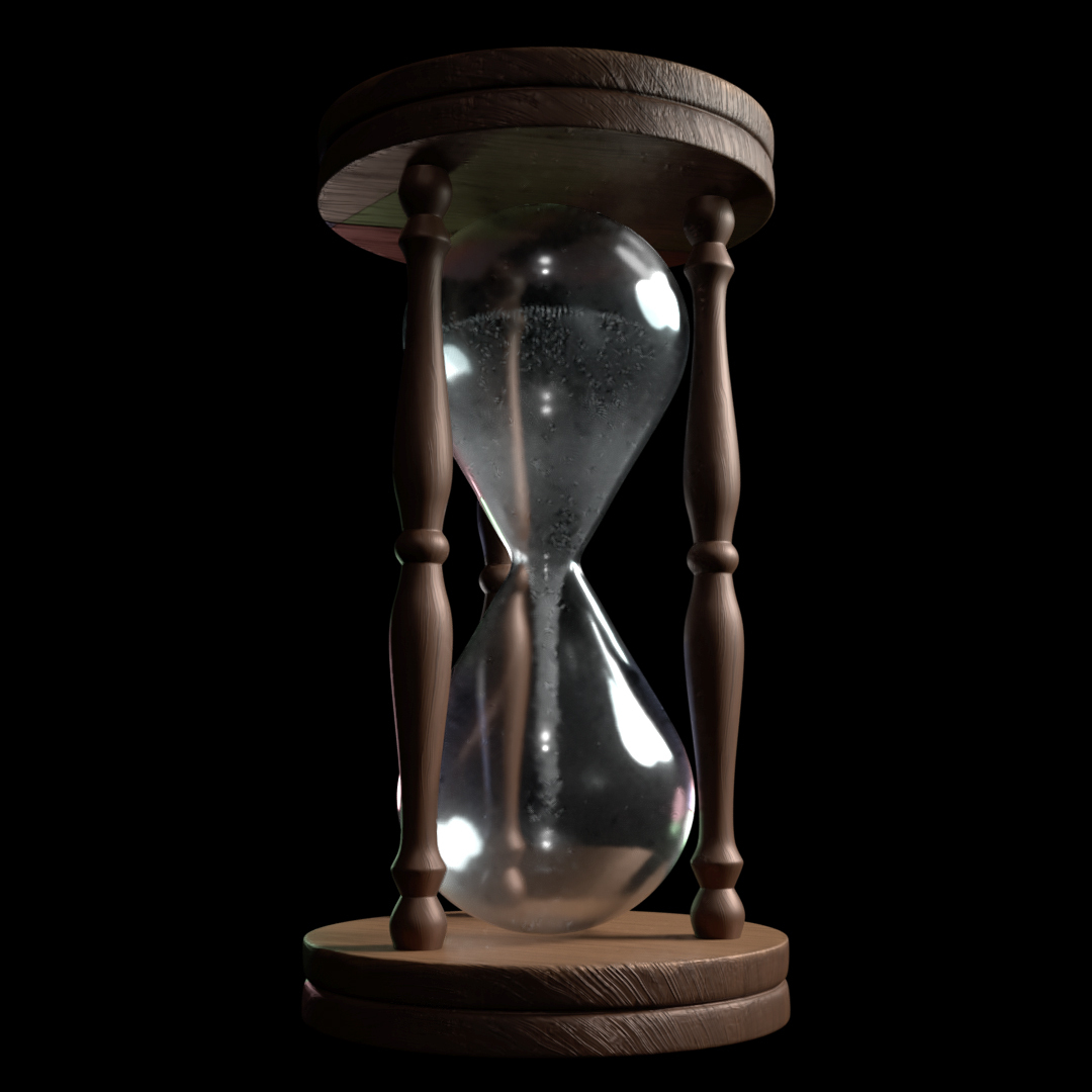 sandclock sand 3d obj