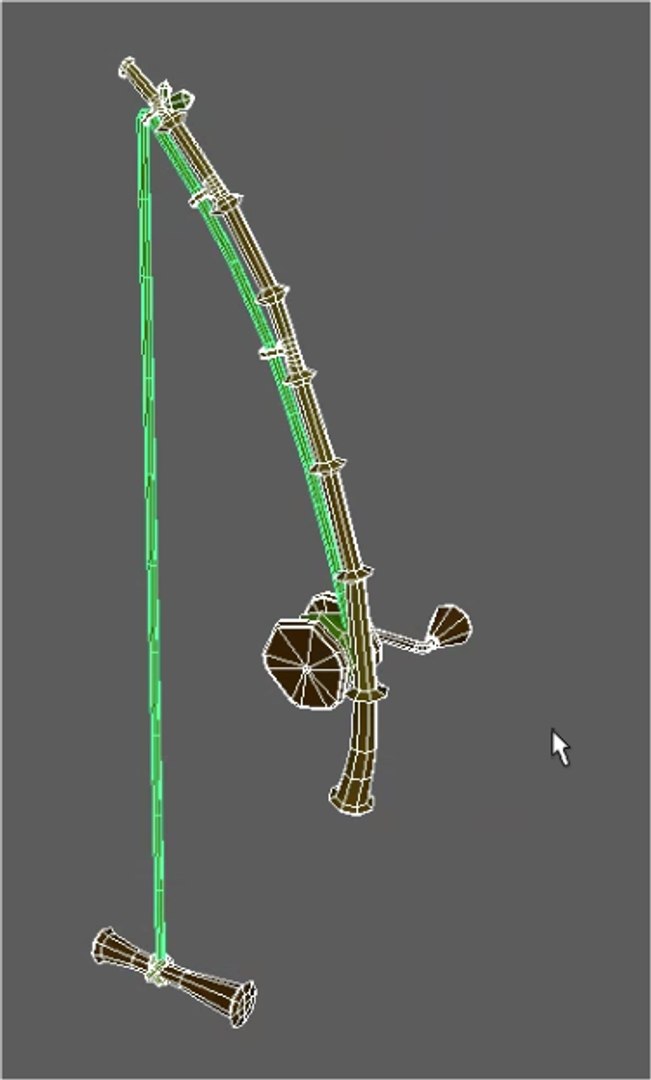 3D Fishing Rod Model - TurboSquid 1641467