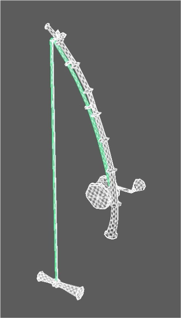 3D Fishing Rod Model - TurboSquid 1641467