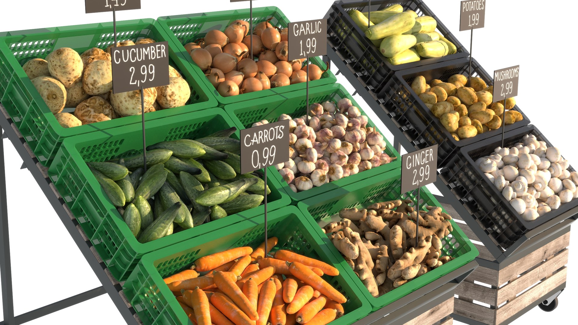 modelo 3d vegetable store - TurboSquid 2032842