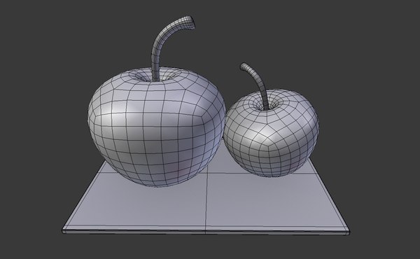 3D apple table decor set - TurboSquid 1306843
