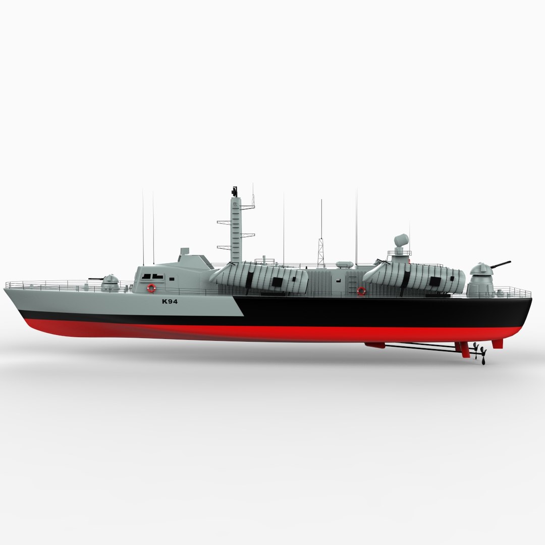 Osa-ii Class Missile Boats 3d Lwo