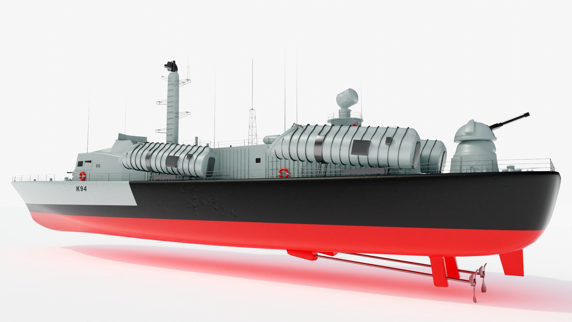 Osa-ii Class Missile Boats 3d Lwo