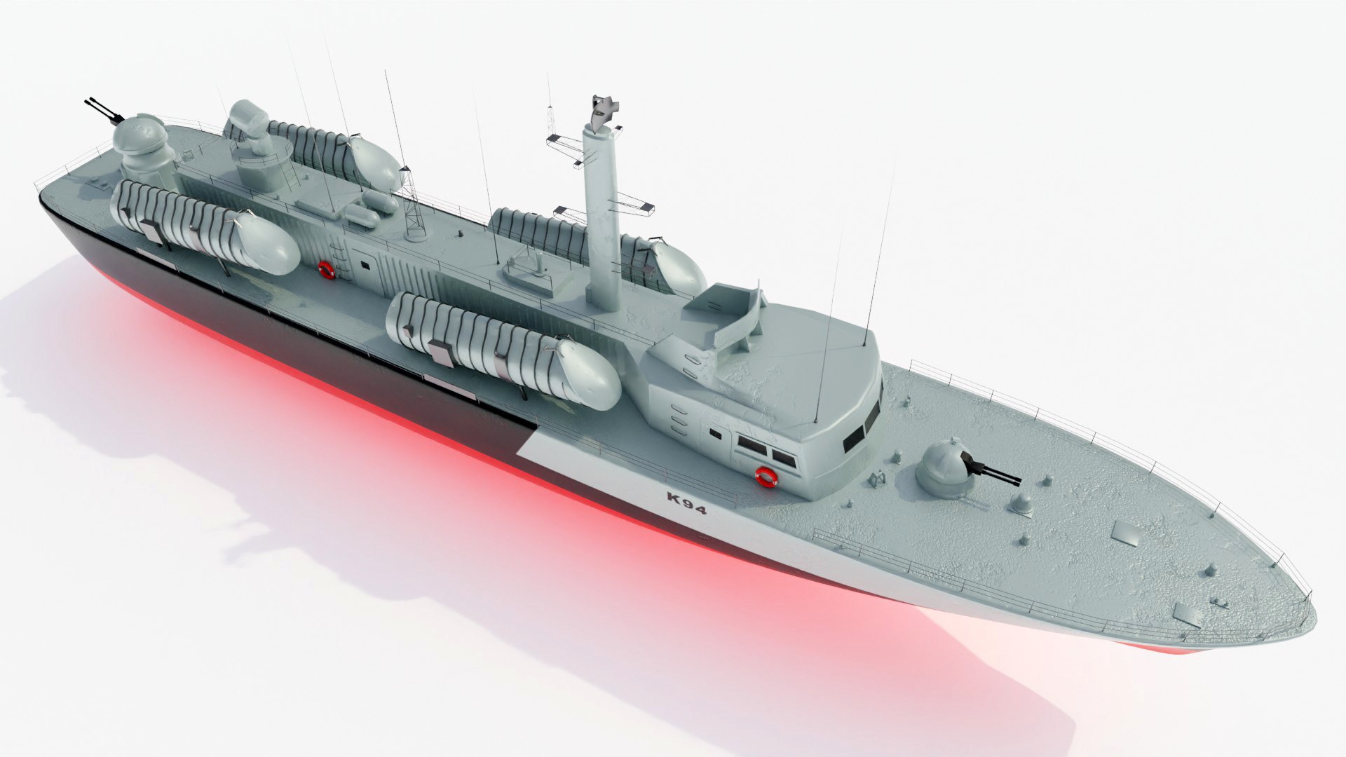 Osa-ii Class Missile Boats 3d Lwo