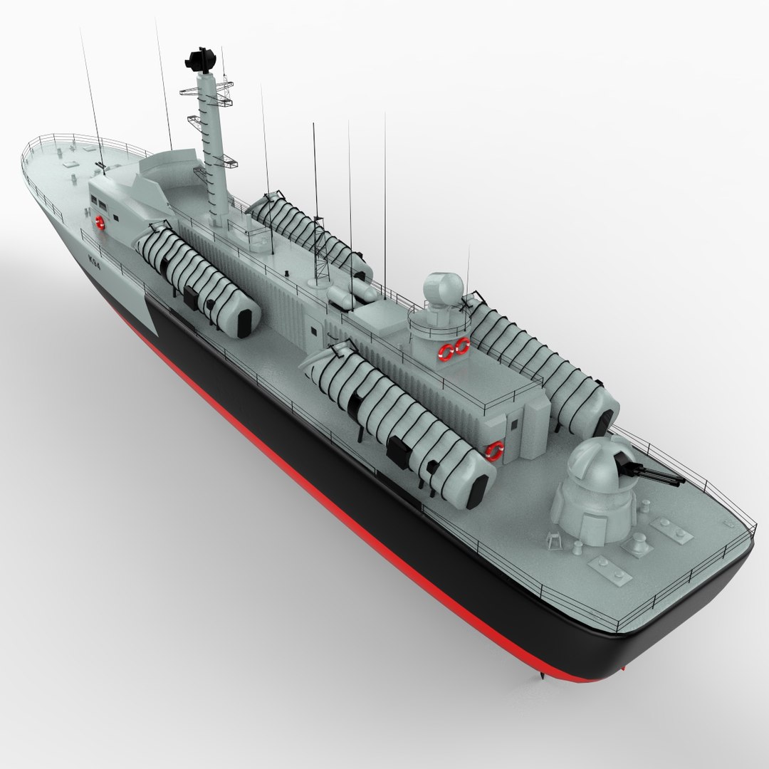 Osa-ii Class Missile Boats 3d Lwo