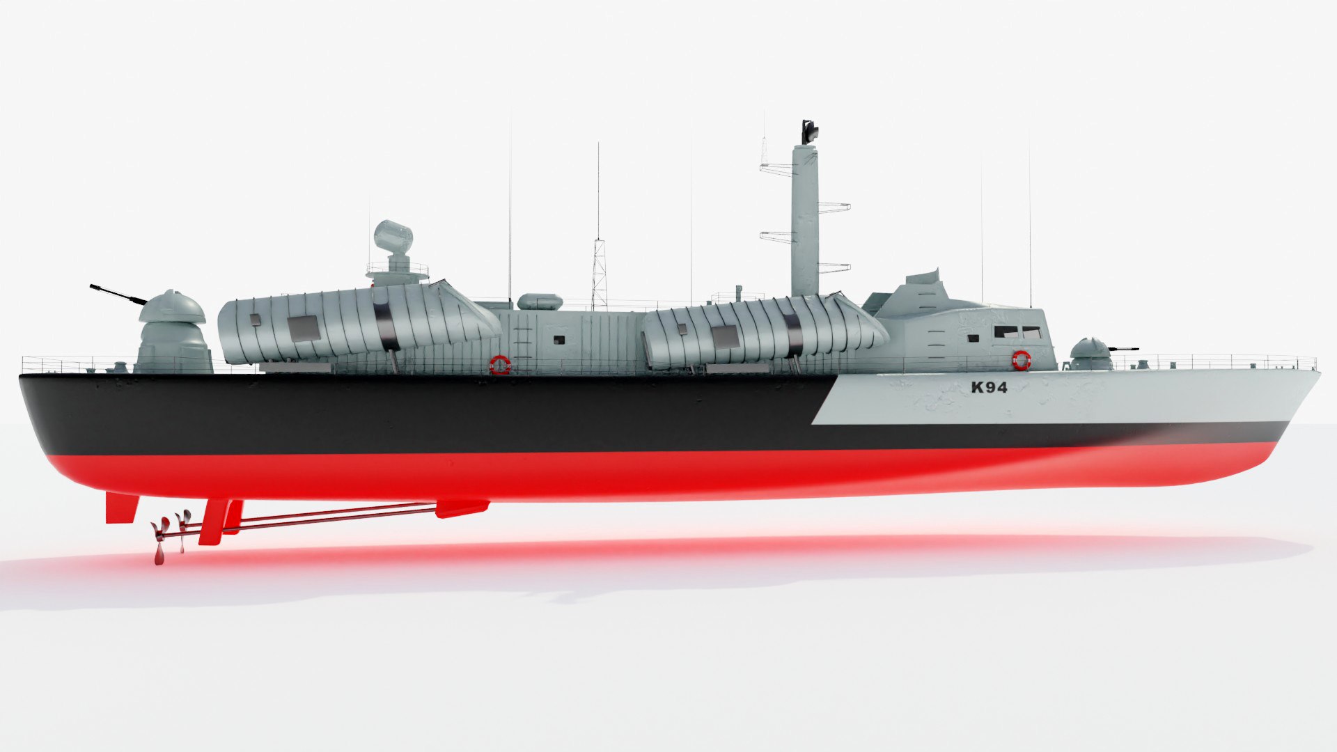 Osa-ii Class Missile Boats 3d Lwo
