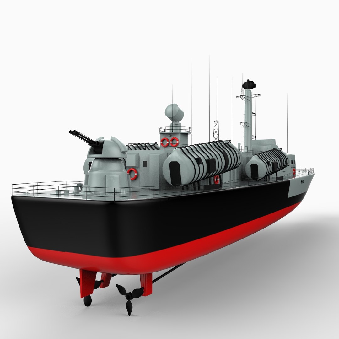 Osa-ii Class Missile Boats 3d Lwo