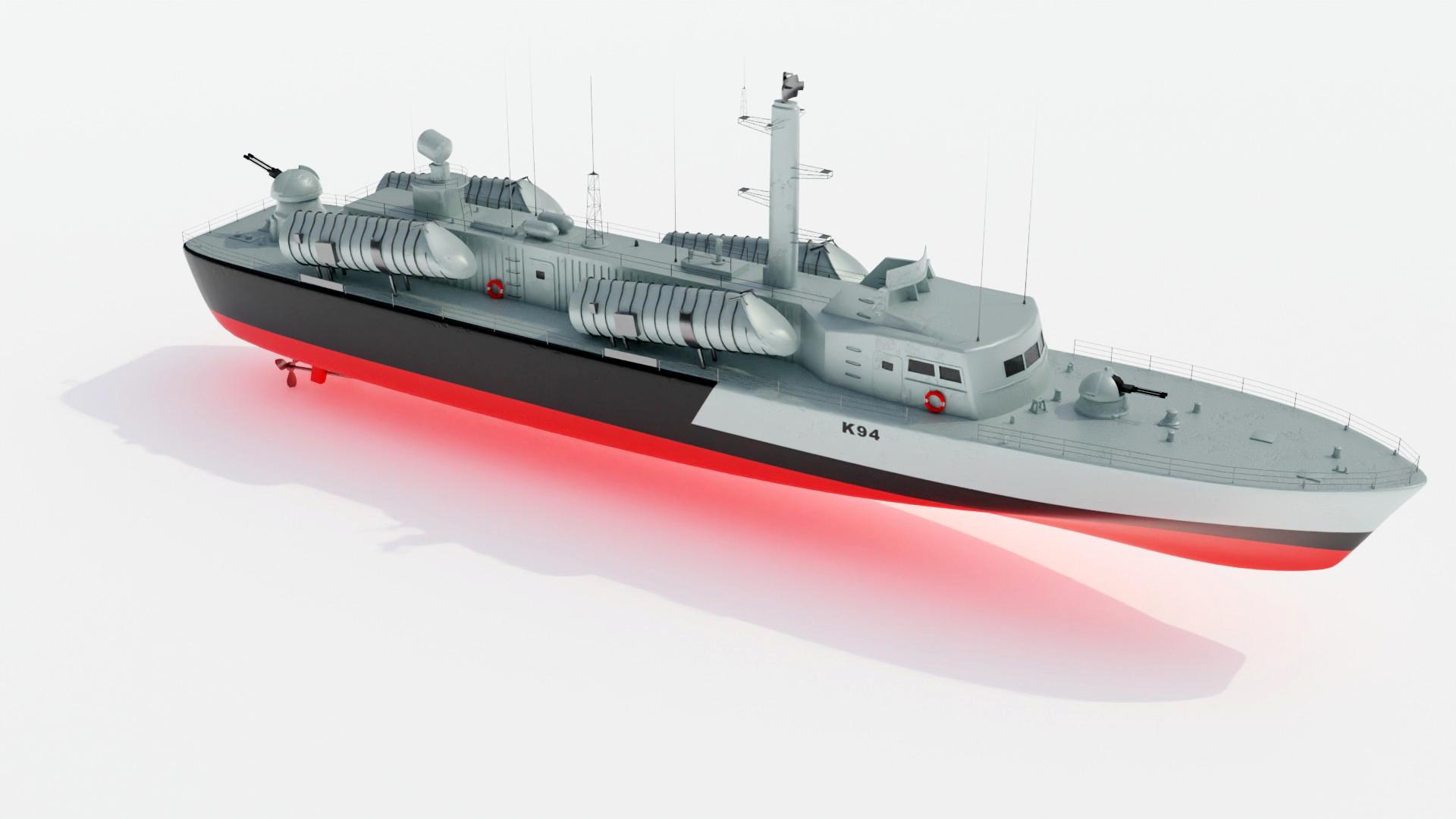 Osa-ii Class Missile Boats 3d Lwo
