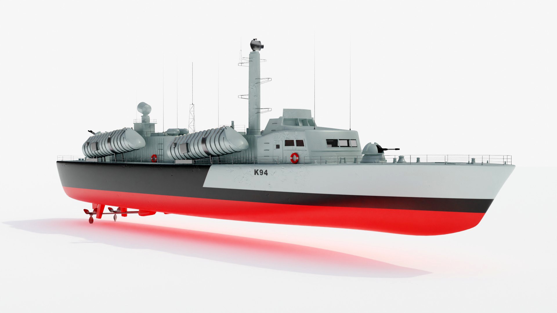 Osa-ii Class Missile Boats 3d Lwo
