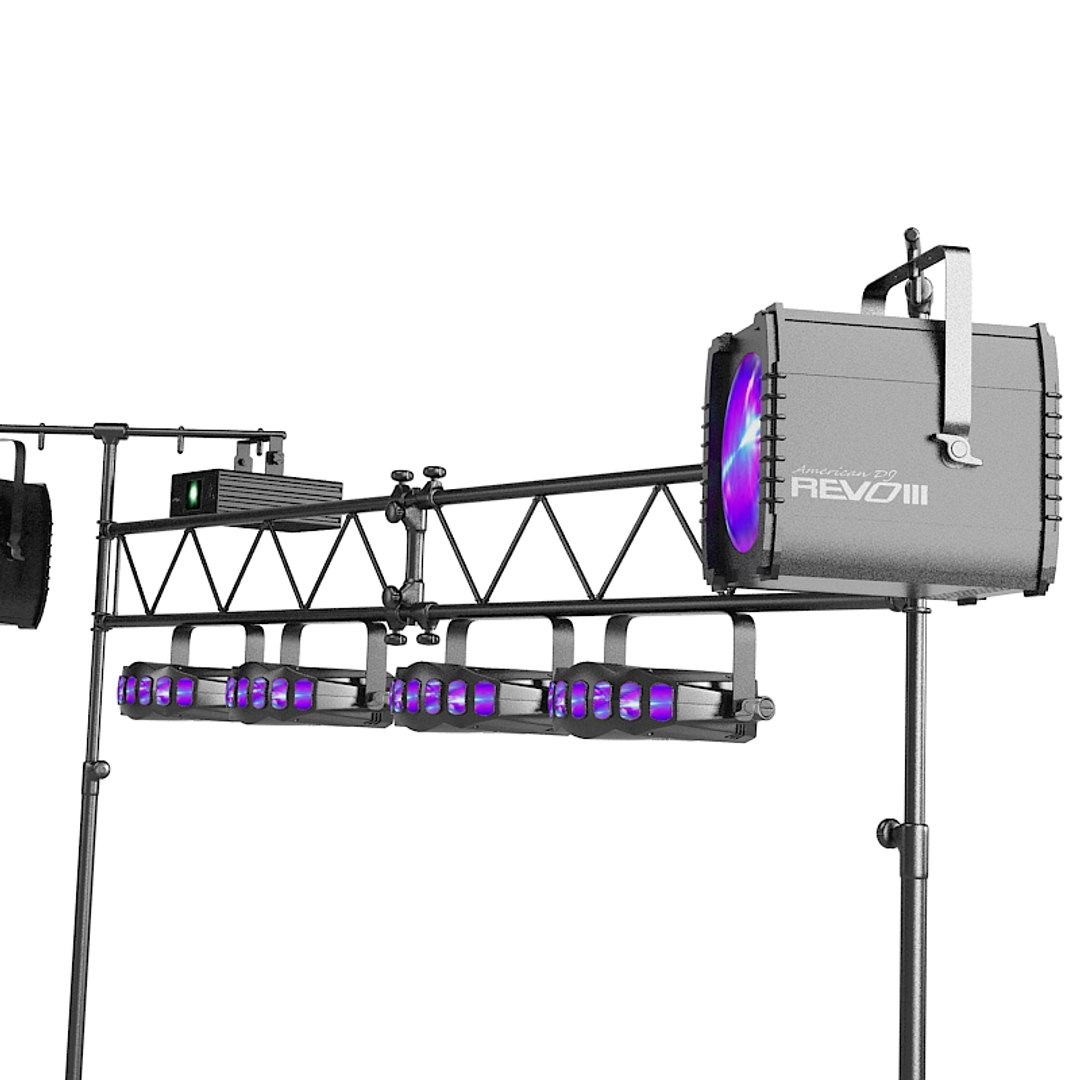 3d Model Of Dj Lighting Package