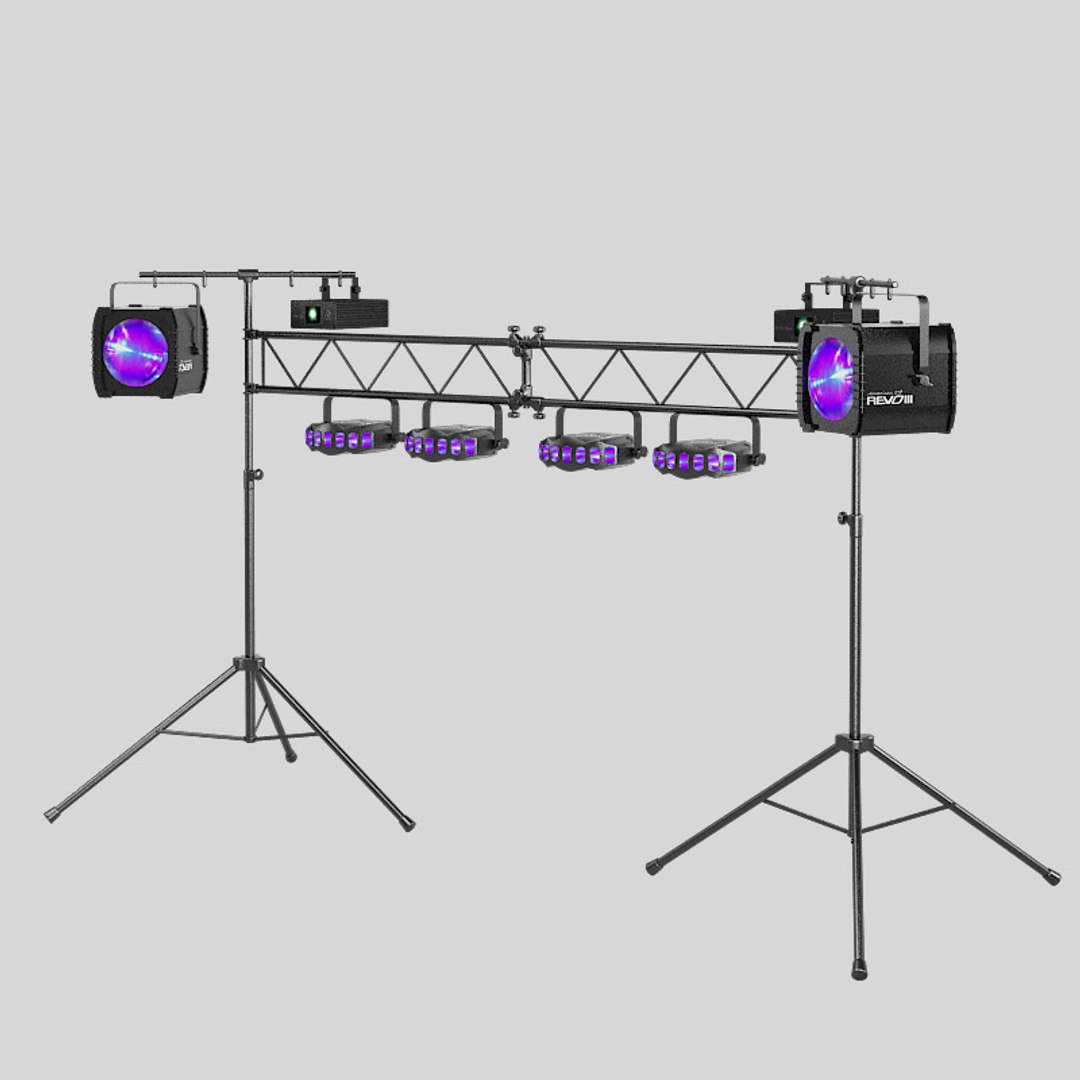 3d Model Of Dj Lighting Package