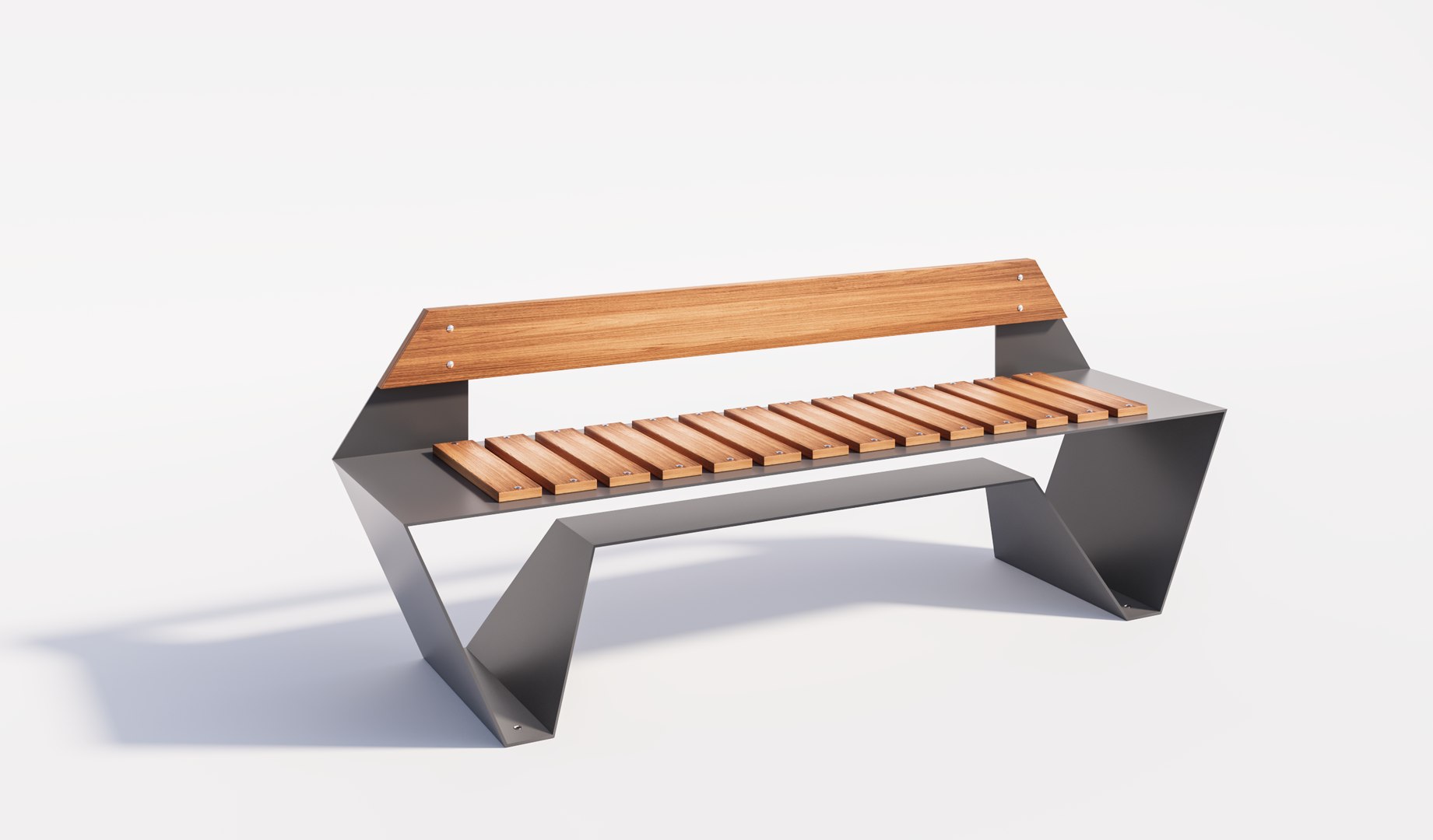 3D Park Bench Model - TurboSquid 2021444