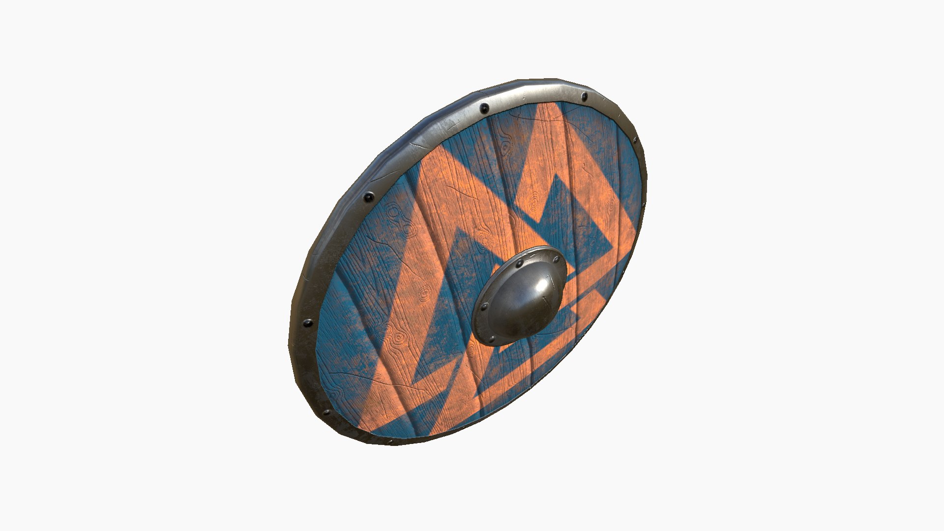 3D Viking Shield A23 Valknut - Character Weapon Design - TurboSquid 2235335