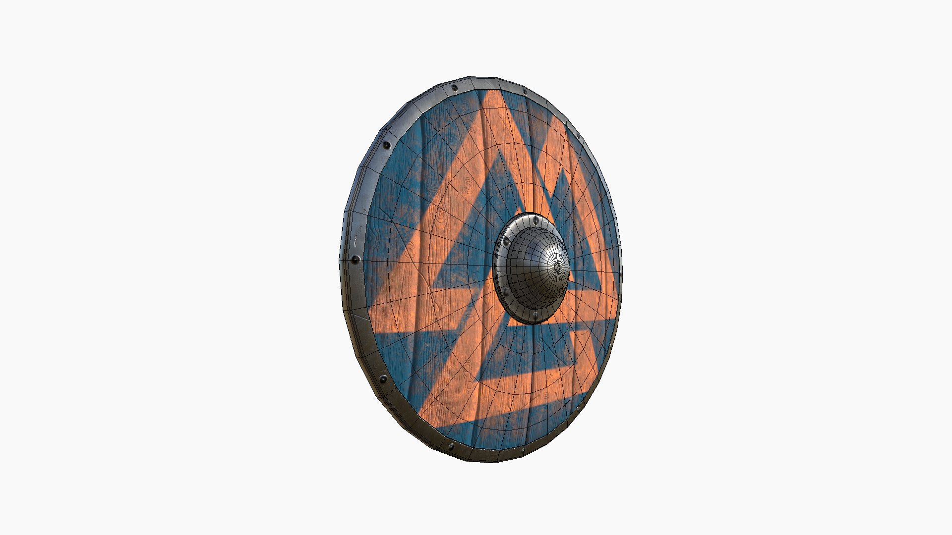 3D Viking Shield A23 Valknut - Character Weapon Design - TurboSquid 2235335