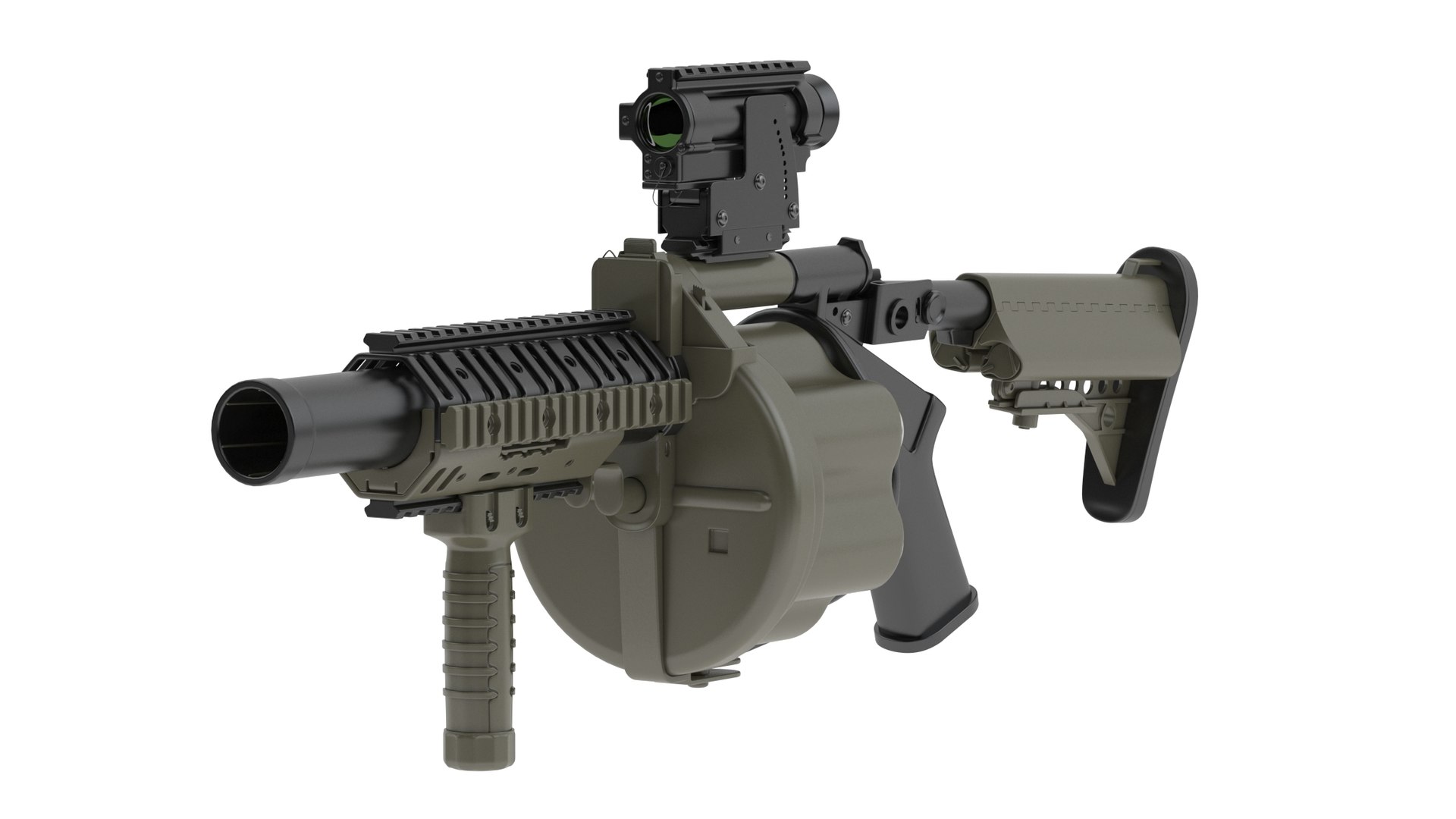 3D Milkor MGL Model - TurboSquid 1730650