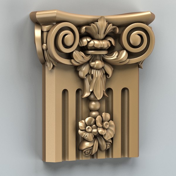 carved column capital x