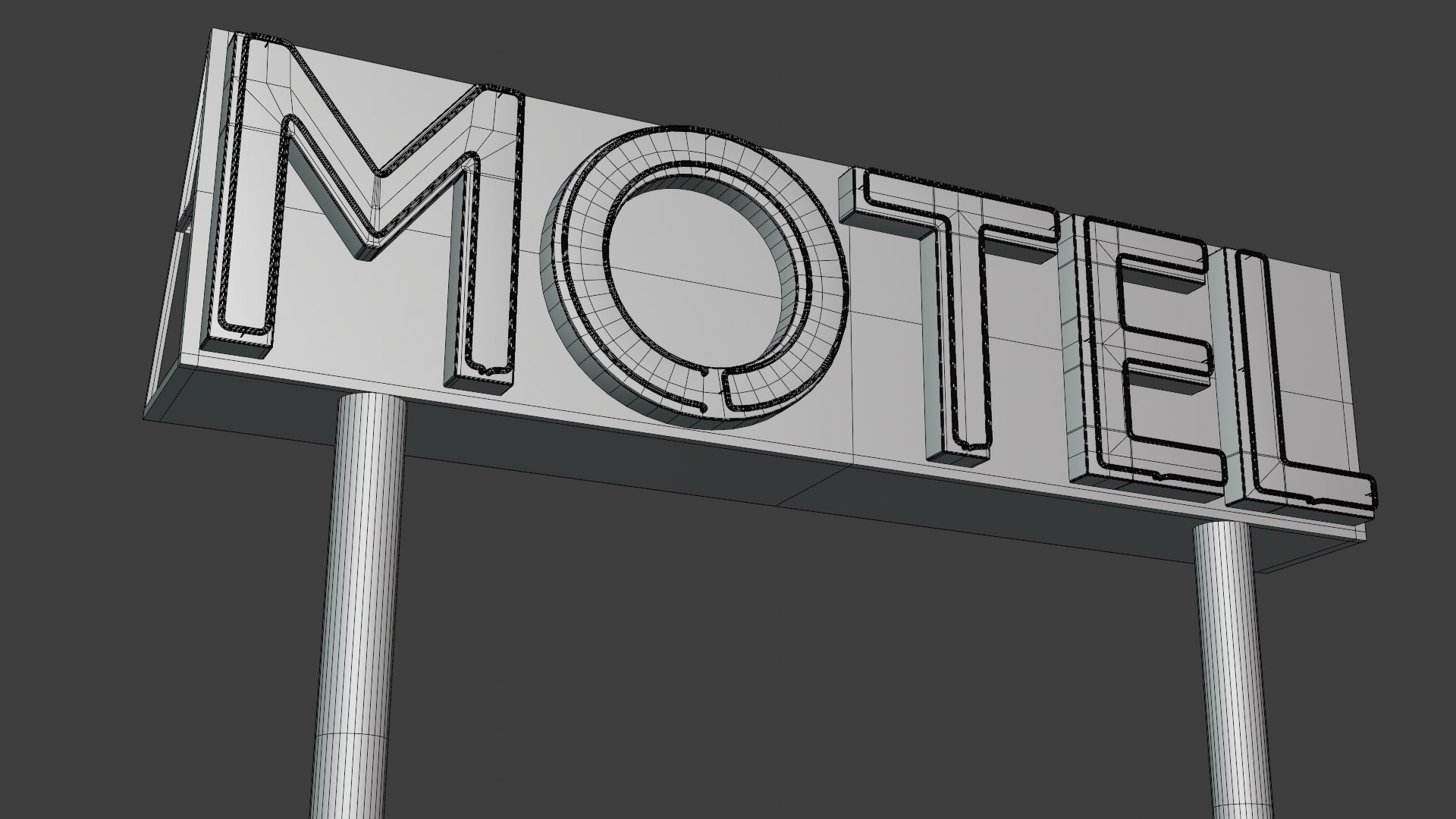 MOTEL Billboard 3D - TurboSquid 2022087