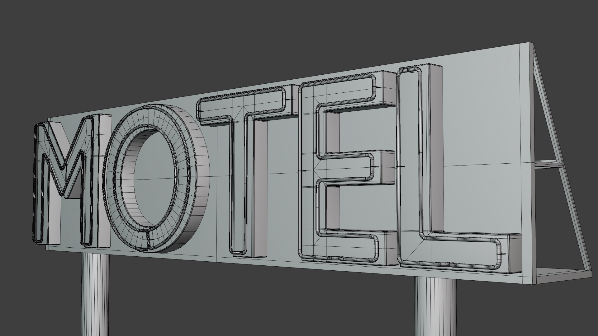 MOTEL Billboard 3D - TurboSquid 2022087