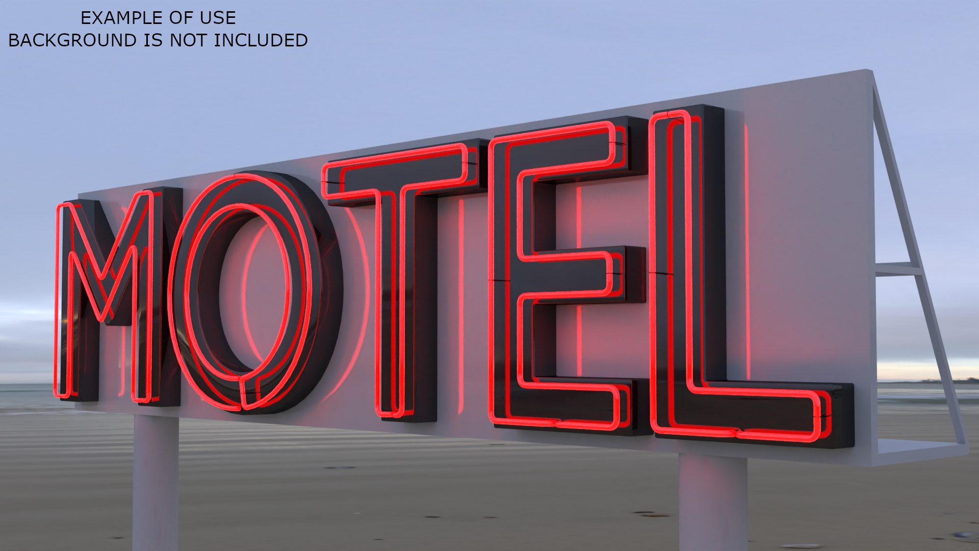 MOTEL Billboard 3D - TurboSquid 2022087