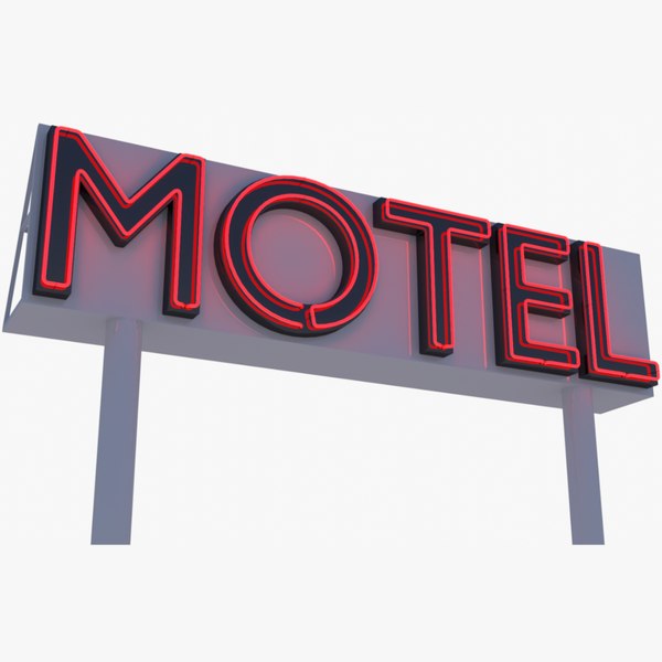 MOTEL billboard 3D - TurboSquid 2022087
