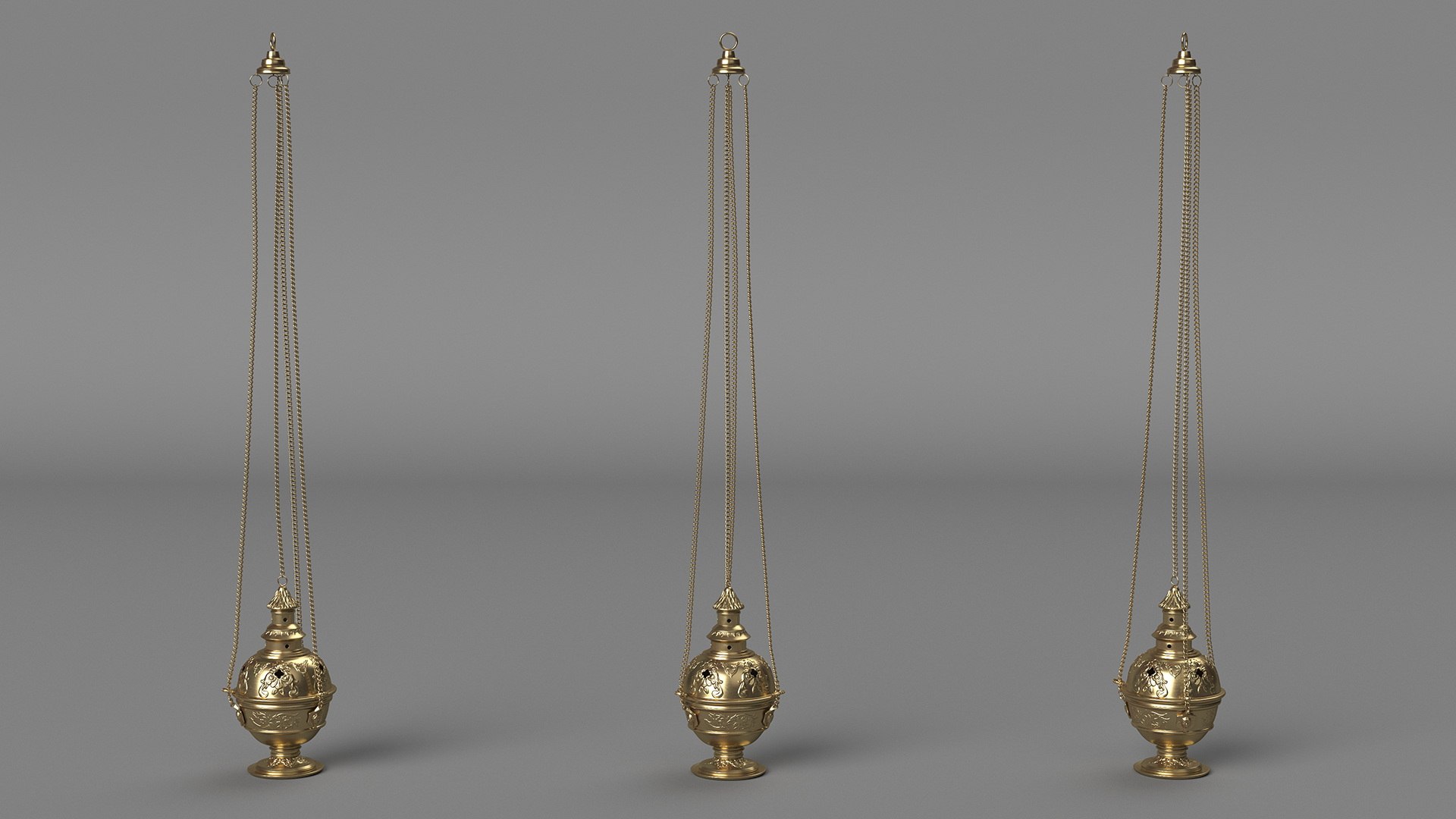 3D Chain Censer Gold - TurboSquid 2170098