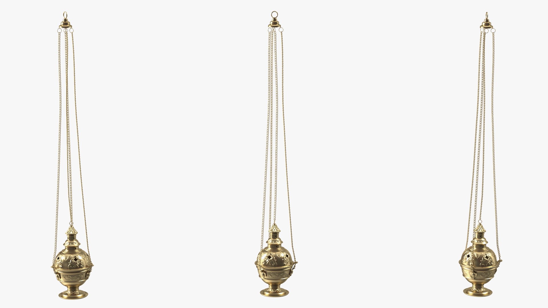 3D Chain Censer Gold - TurboSquid 2170098