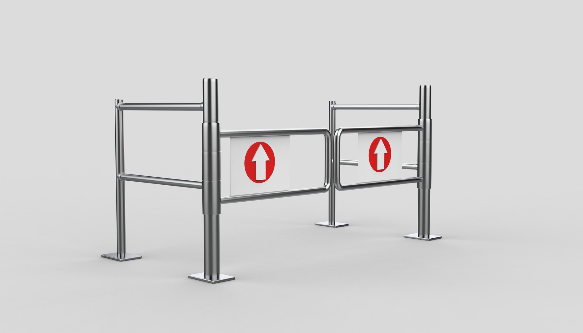 3D Automatic Swing Gate 3D Model - TurboSquid 2440069