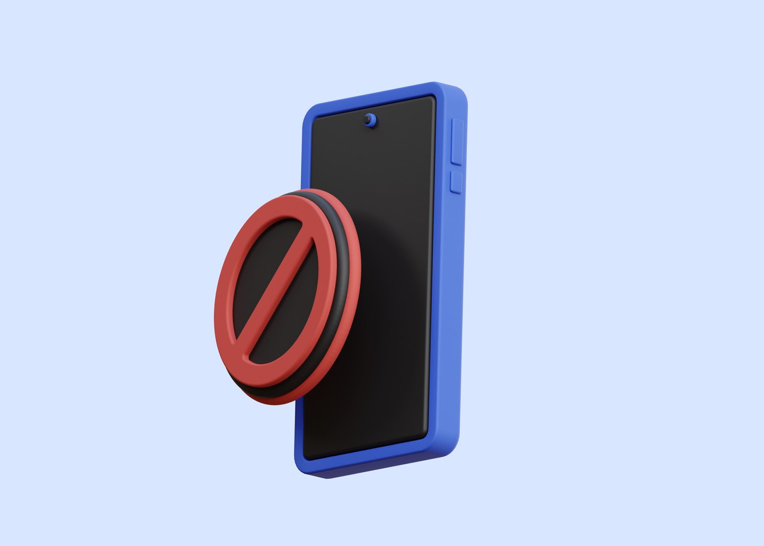 3D No Phone 3D Illustration - TurboSquid 2230298