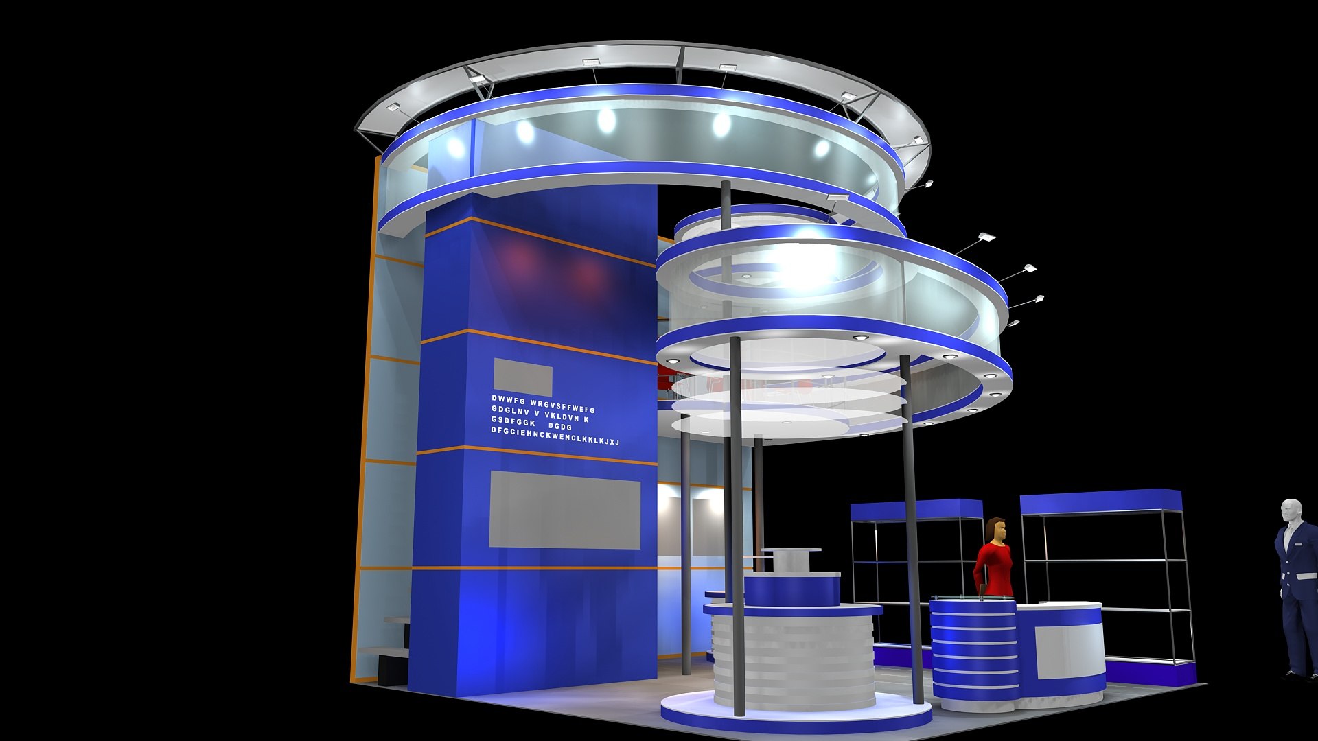 3 Side Open Stand 3D Model - TurboSquid 1996077