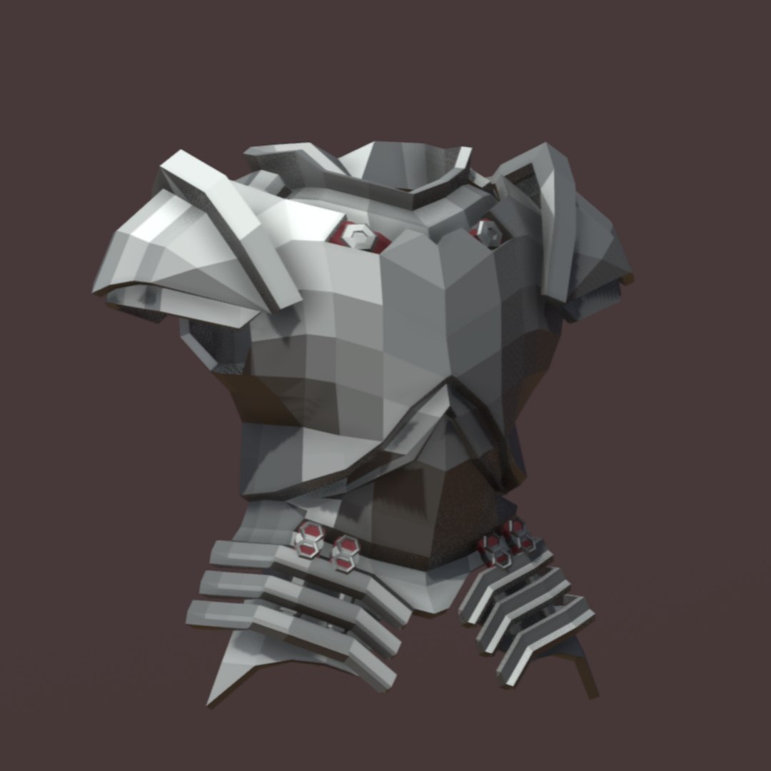 3D LowPoly Knight Armor Set 1 - TurboSquid 2275779