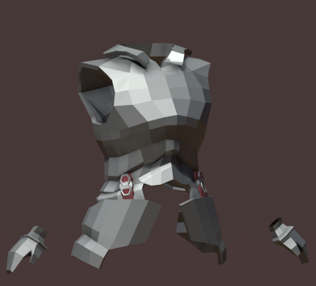 3D LowPoly Knight Armor Set 1 - TurboSquid 2275779