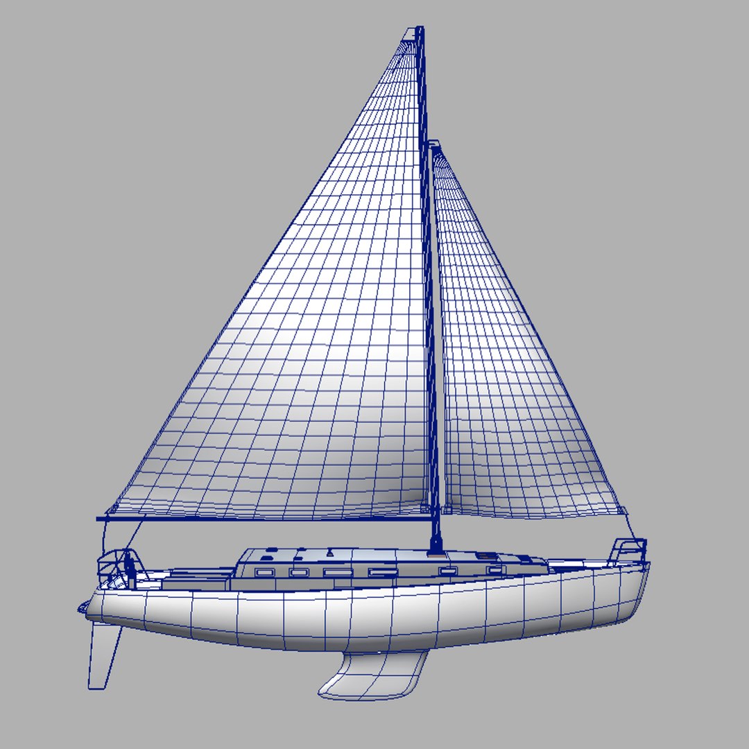 3d Sail Boat Sailboat Model