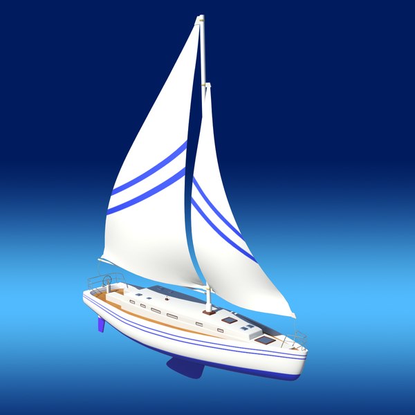 3d sail boat sailboat model
