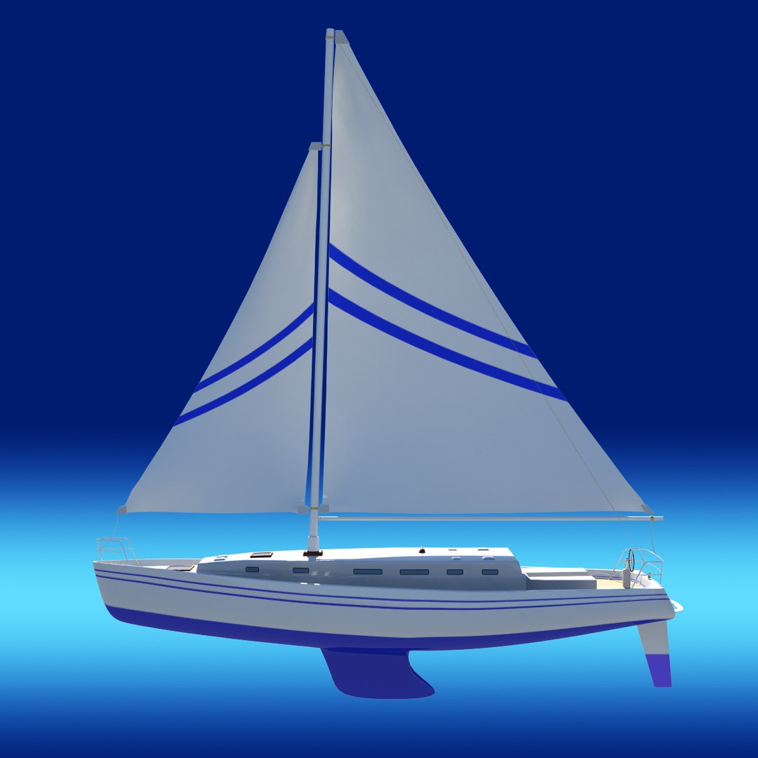 3d Sail Boat Sailboat Model