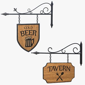 3D Bar Sign Models - Browse & Download Formats - TurboSquid