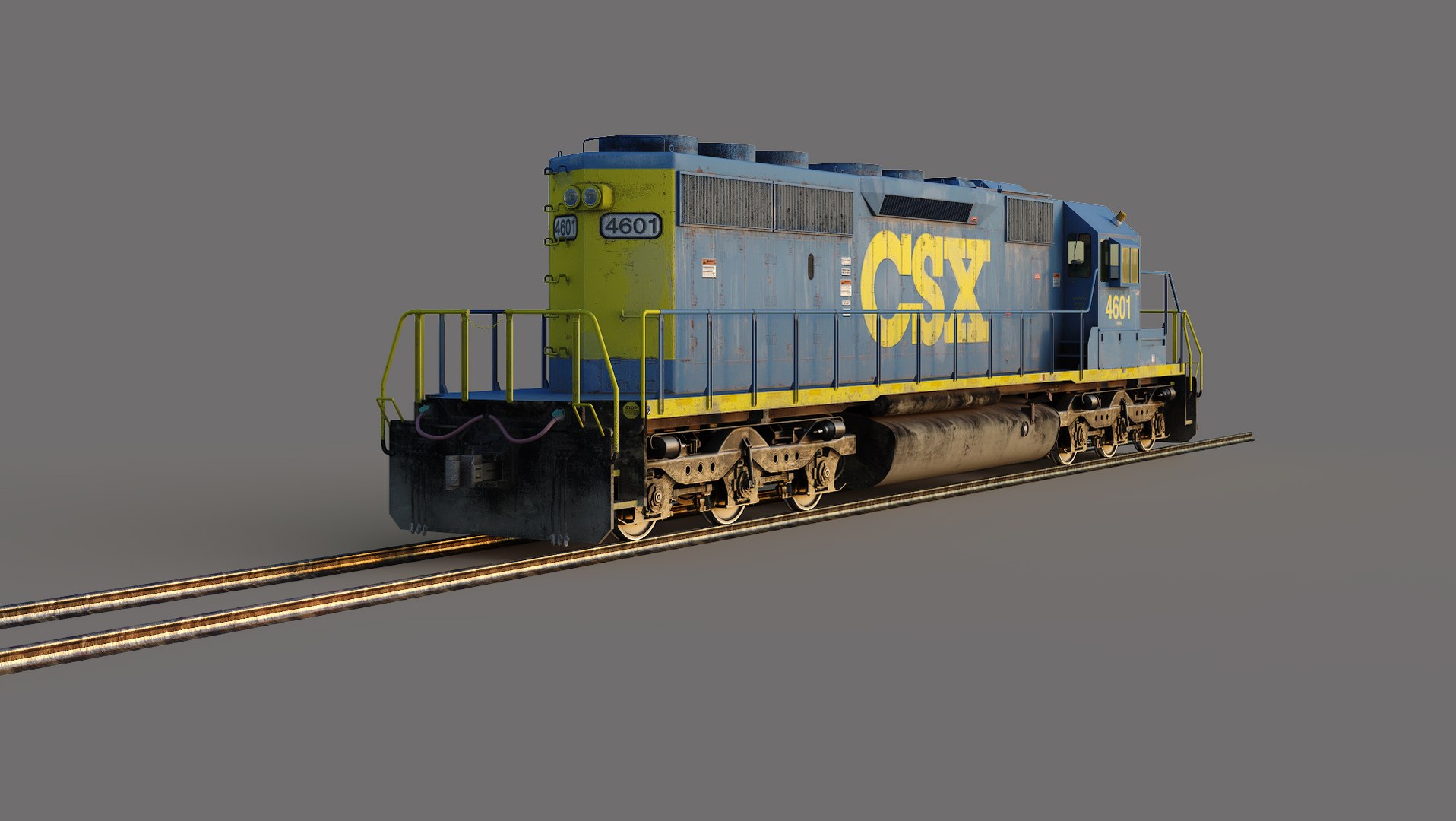3D Electro-Motive Diesel SD40 Model - TurboSquid 2103123