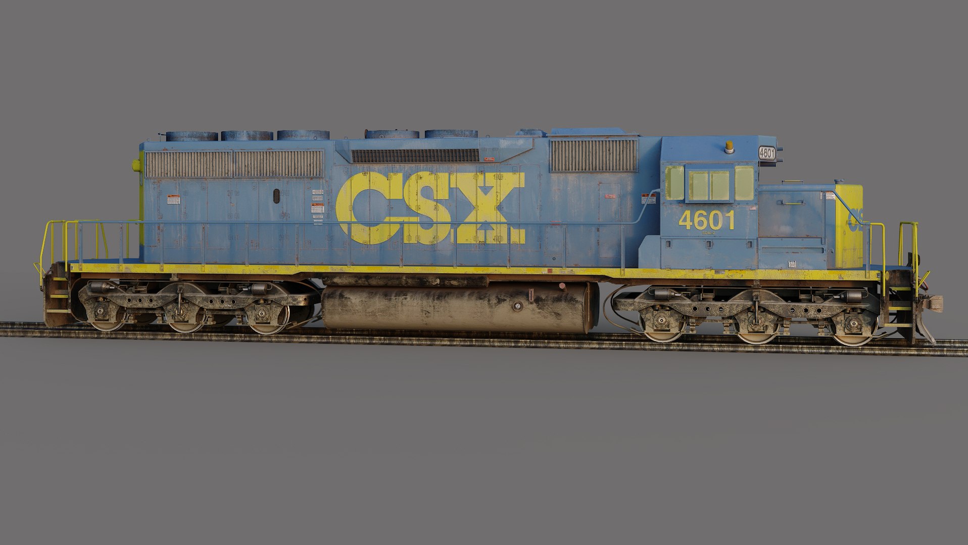3D Electro-Motive Diesel SD40 Model - TurboSquid 2103123