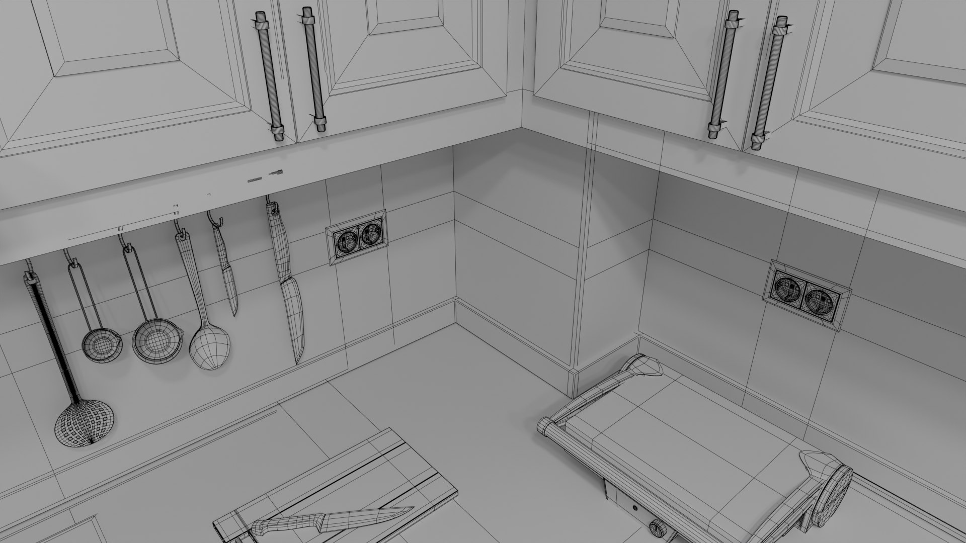 3D Kitchen Model D Scene - TurboSquid 2120856