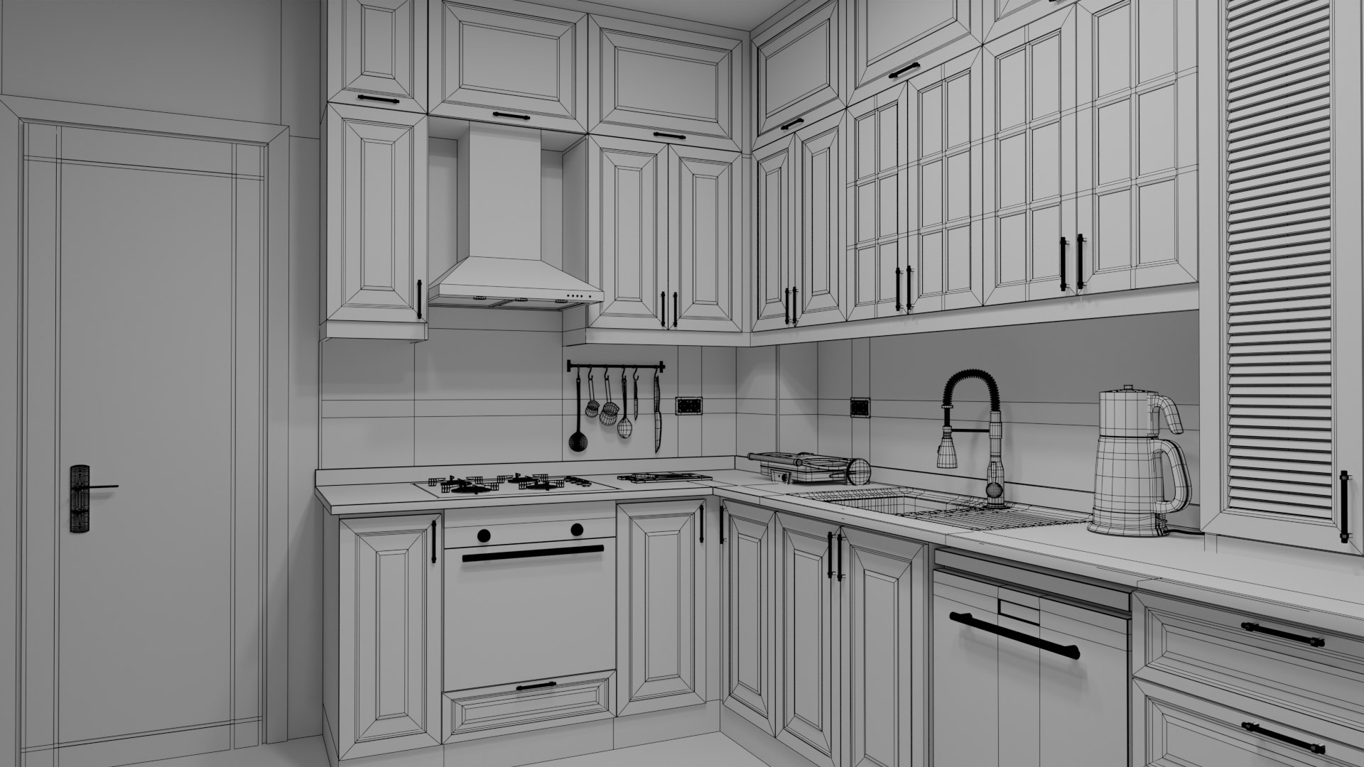 3D Kitchen Model D Scene - TurboSquid 2120856