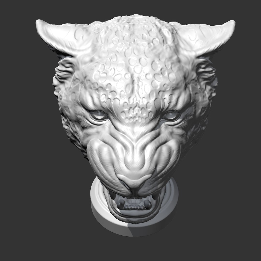 Leopard Head AM27 3D Print Model Model - TurboSquid 2198168