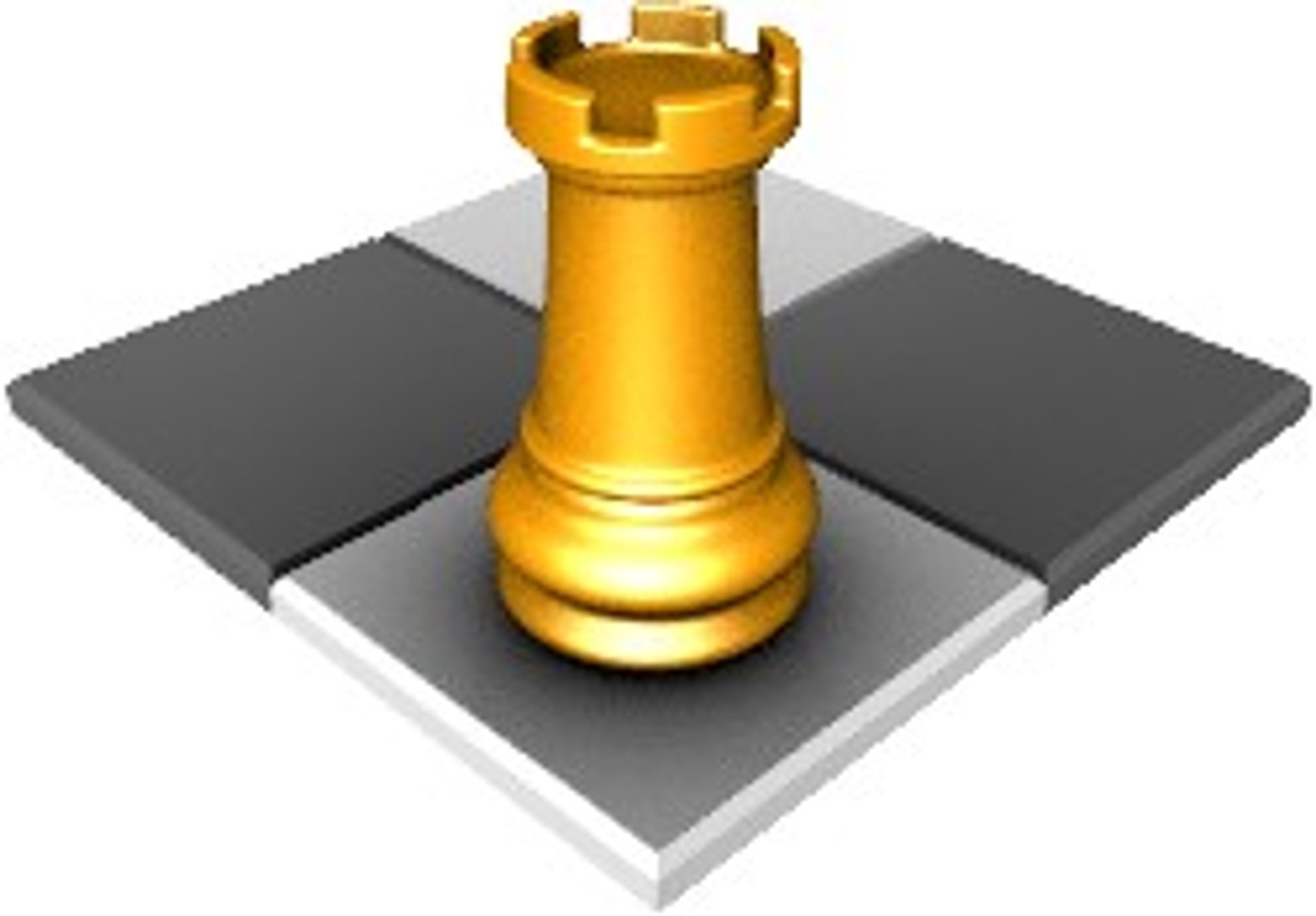 Pawn Knight Rook 3d Model