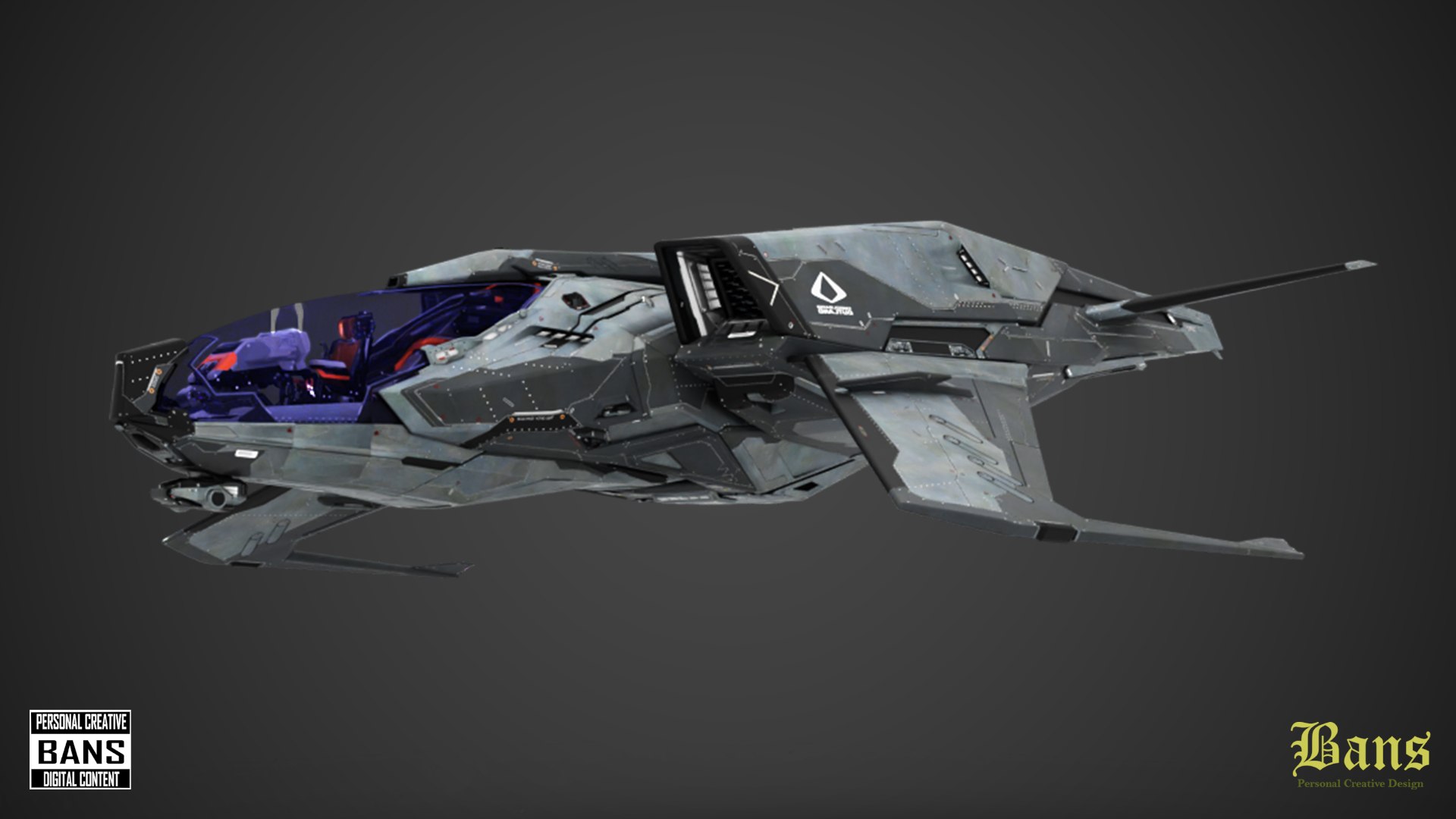 3D модель STAR CITIZEN MUSTANG - TurboSquid 2019435