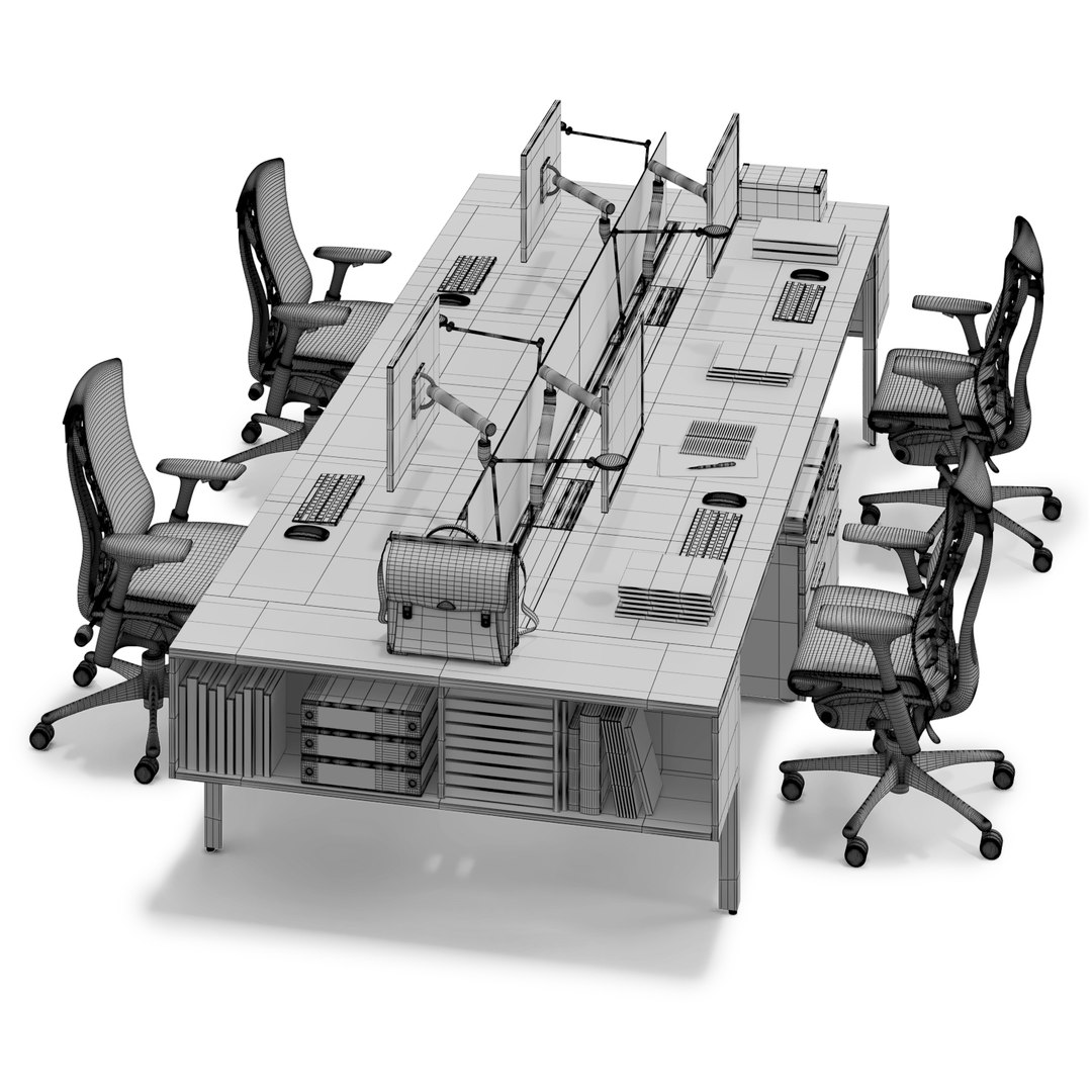 3D Model Herman Miller Layout - TurboSquid 1486739