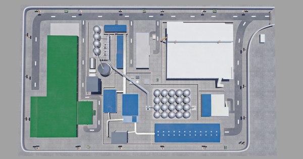 3D model Factory Warehouse Exterior and Interior GameReady with PBR ...