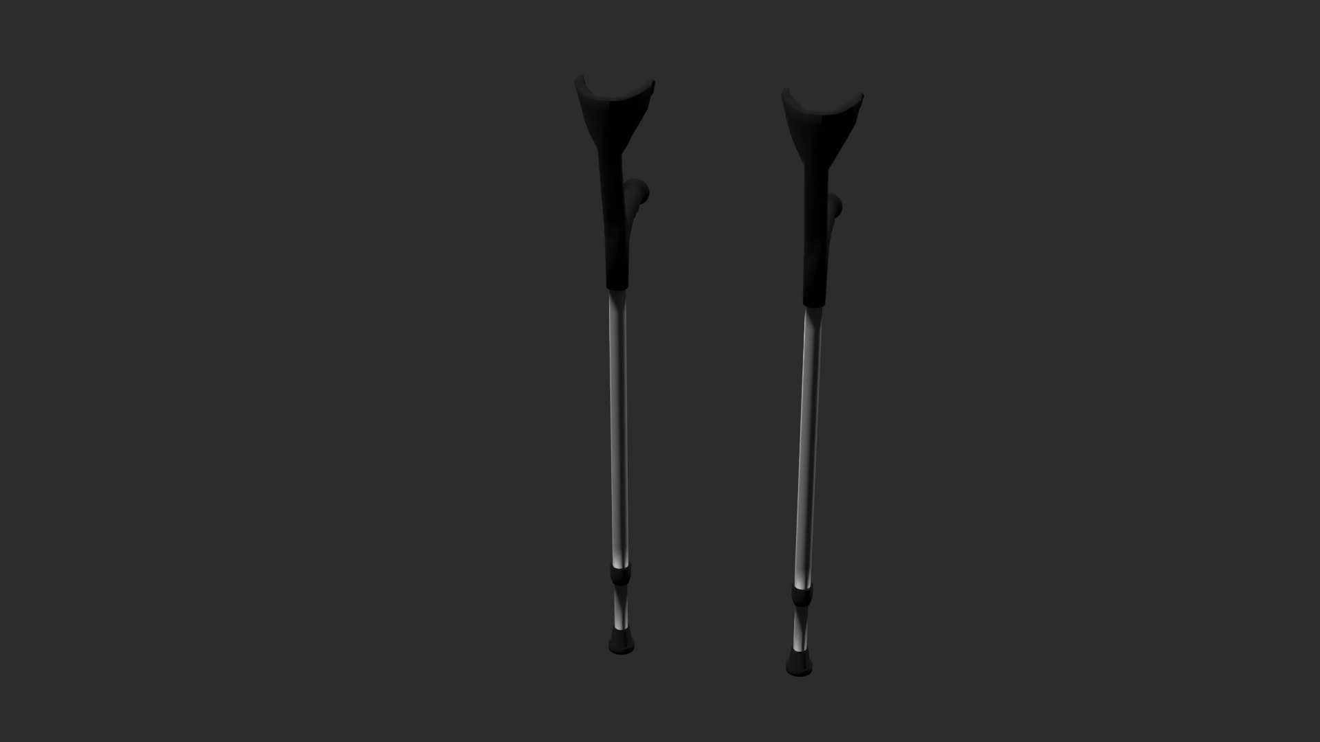 Forearm Crutches 3D Model - TurboSquid 1735325